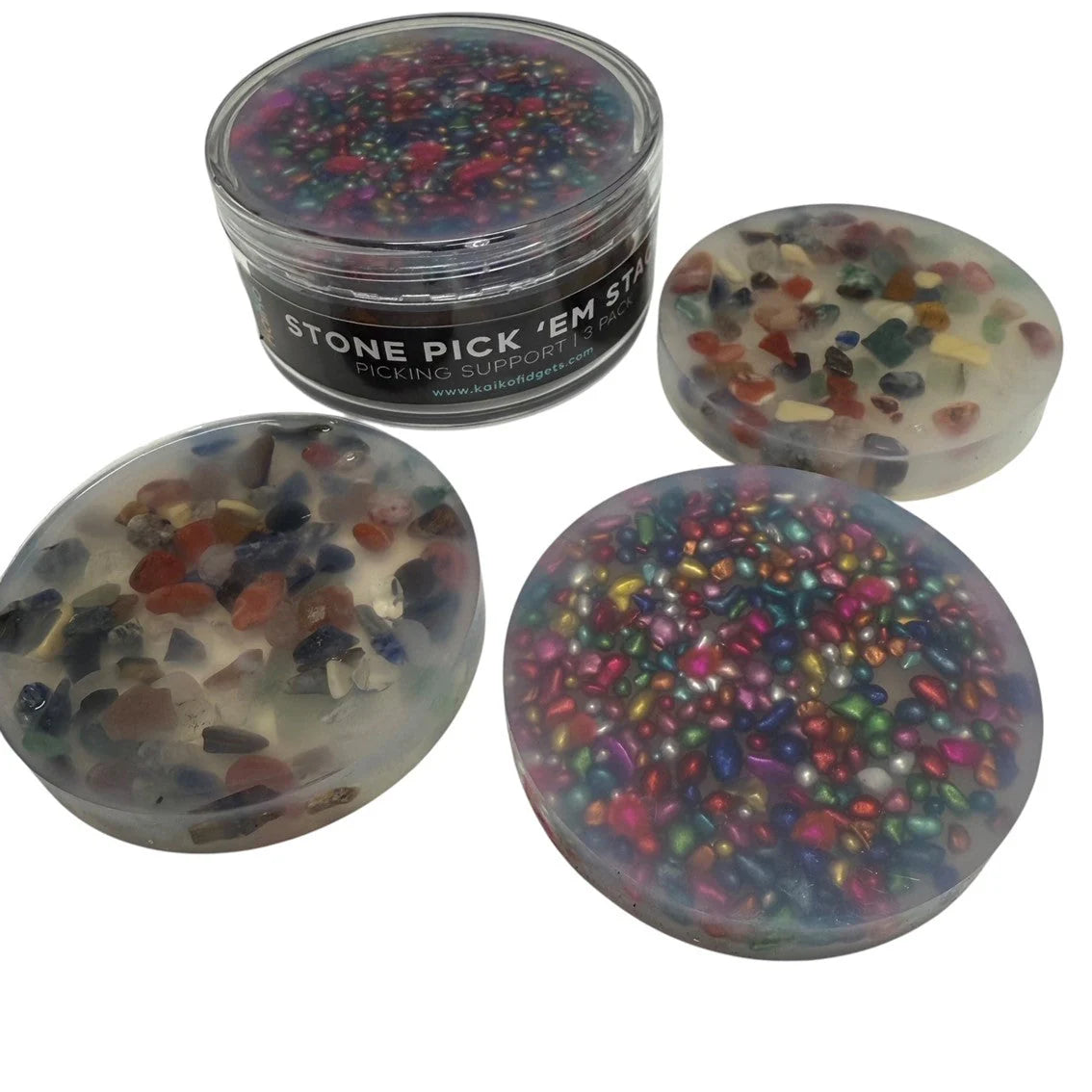 Kaiko Stone Pick'em stack - Pack of 3 refill stone discs – Muse Store